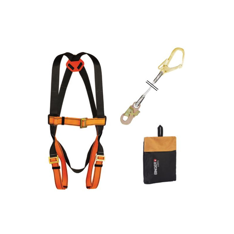 Kit nacelle avec harnais + longe 1,5 mètres